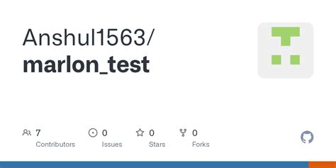 Github Anshul1563marlontest