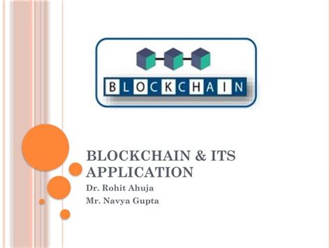 blockchain and its application uses cases pptx