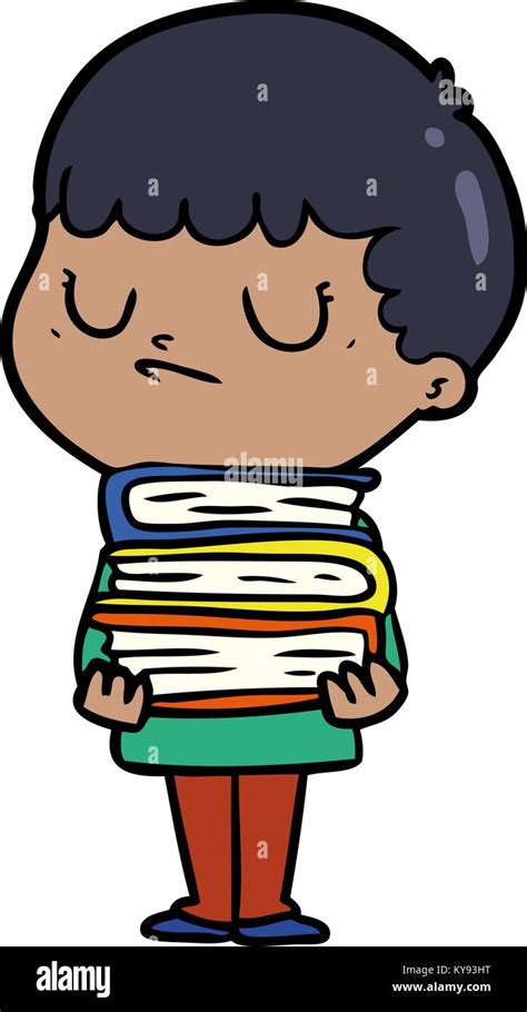 Cartoon Grumpy Boy Stock Vector Image And Art Alamy