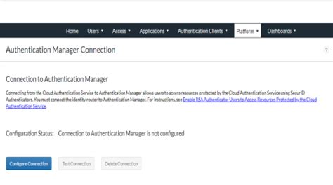 Quick Setup Guide Connect Authentication Manager To Cloud