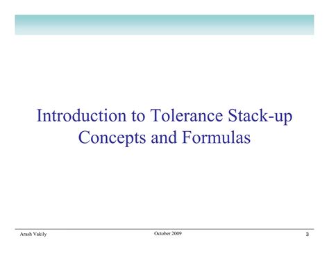 Performing Tolerance Stack Ups Using Automated Excel Calculator By