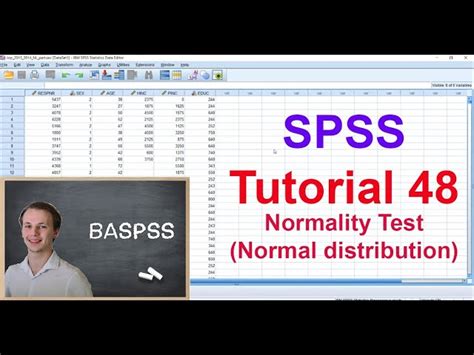 Normality Test By Using Spss Youtube
