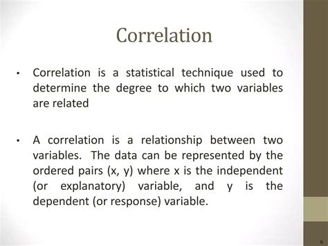 correlation and regression ppt physics science