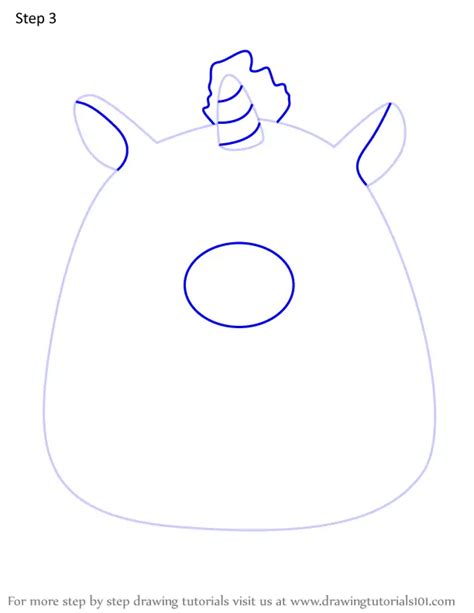 How To Draw Bexley The Unicorn From Squishmallows Squishmallows Step By Step