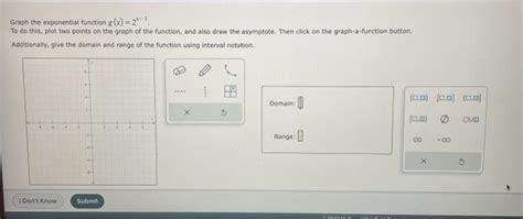 solved graph the exponential function g x 2x−1 to do this