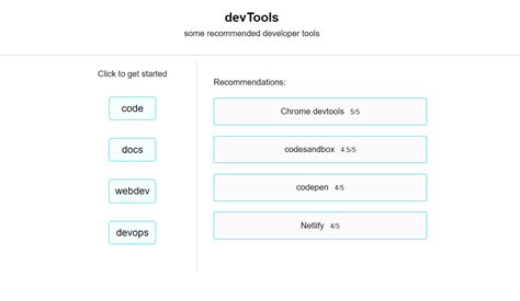 github balamurugan18r devtools recommendations react webapp to view