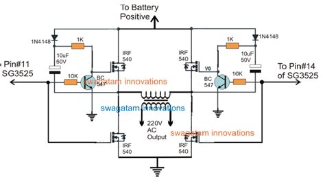 Inverter Using Sg3525 Circuit Diagram