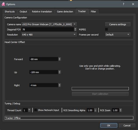 Open Track Neuralnet Tracker Config