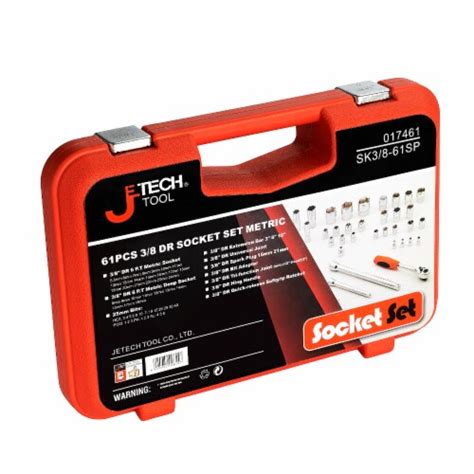 Jetech 38 Inch Drive Standard And Deep Socket Set 55mm 24mm