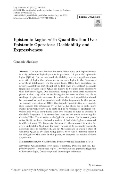 Epistemic Logics With Quantification Over Epistemic Operators Decidability And Expressiveness
