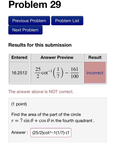 Solved Problem 29 Previous Problem Problem List Next Problem