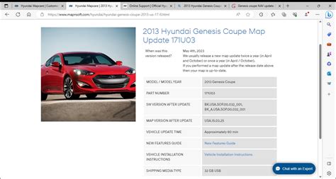 2013 Navigation System Update R Genesiscoupe