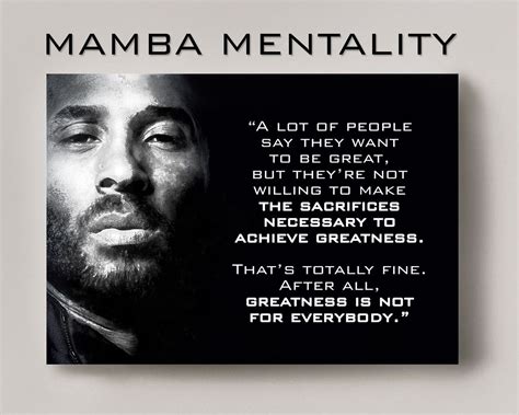 a black and white photo with the words mamba mentality