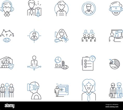 Industry Line Icons Collection Manufacturing Construction Textiles Agriculture Energy