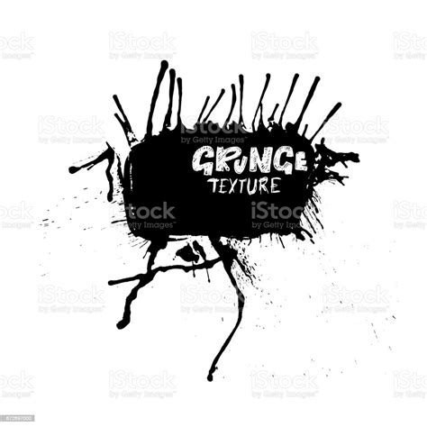 잉크 벡터 브러시 스트로크와 벡터 일러스트입니다 그런 지 손으로 그려진 수채화 질감 텍스트를 위한 공간입니다 0명에 대한 스톡 벡터 아트 및 기타 이미지 Istock
