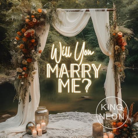 Will You Marry Me Led Neon Sign Engagement Party Decor Etsy
