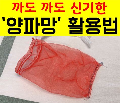까도 까도 신기한 ‘양파망 활용법 청소 팁 아이디어 및 청소