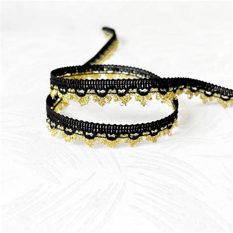 Metallic Scalloped Loop Braid Multiple Colorways Rose Mille