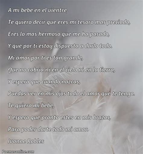 Cinco Mejores Poemas Para Mi Bebe En El Vientre Poemas Online