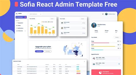 Sofia Free Admin Dashboard Template Built With React And Bootstrap