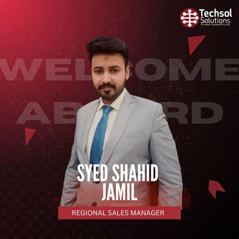 Techsol Solutions On Linkedin Welcome Newhire Regionalsalesmanager Techsolsolutions