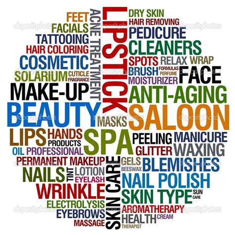 Beauty Word Collage For Beauty And Salon Products