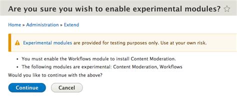What Are Experimental Modules In Drupal Ostraining