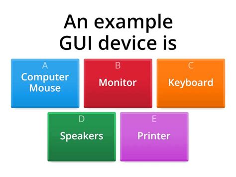 Types UI And Examples UI Quiz