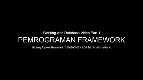 07 Working With Database Yii2 Part 1 Youtube