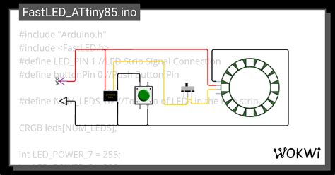 FastLED ATtiny85 Ino Wokwi ESP32 STM32 Arduino Simulator