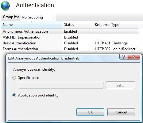 Asp Net IIS Permissions Issue When Trying To Isolate My Web Application Stack Overflow