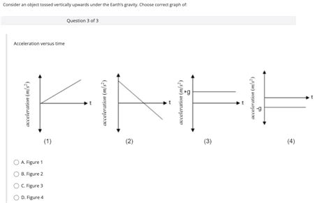 Solved Consider An Object Tossed Vertically Upwards Under
