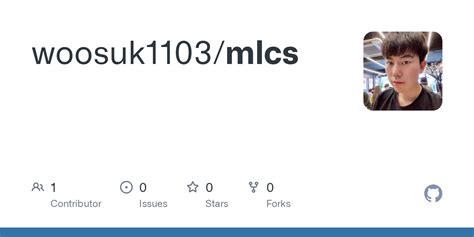 GitHub Woosuk Mlcs
