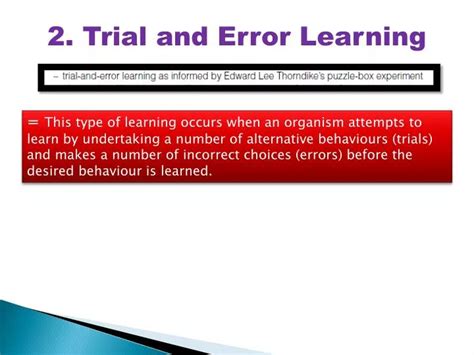 Ppt 2 Trial And Error Learning Powerpoint Presentation Free Download Id2536717