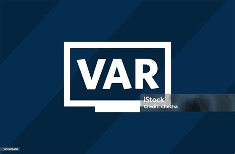 Var 아이콘입니다 비디오 보조 심판 로고 축구 비디오 시청 표지판 로고에 대한 스톡 벡터 아트 및 기타 이미지 로고 보조원 심판원 Istock