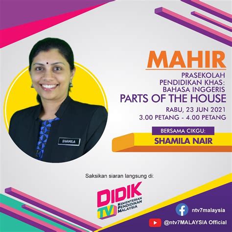 Jangan Lupa Belajar Bahasa Inggeris Bersama Cikgu Shamila Di Didik Tv