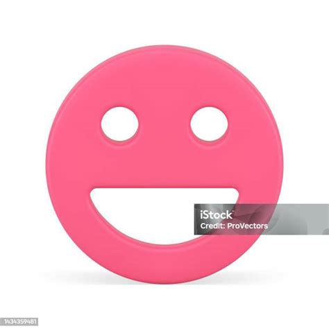 핑크 글로시 미소 이모티콘 이모티콘 해피 캐릭터 얼굴 표정 서클 3d 아이콘 벡터 3차원 형태에 대한 스톡 벡터 아트 및 기타 이미지 3차원 형태 그림자 긍정적인