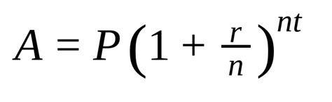 Compound Interest Formula Diagram Quizlet