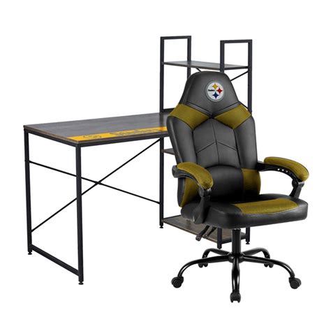 Pittsburgh Steelers Desk And Oversized Office Chair Combo