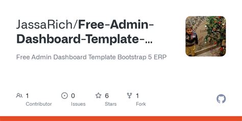 Github Jassarichfree Admin Dashboard Template Bootstrap 5 Erp Free