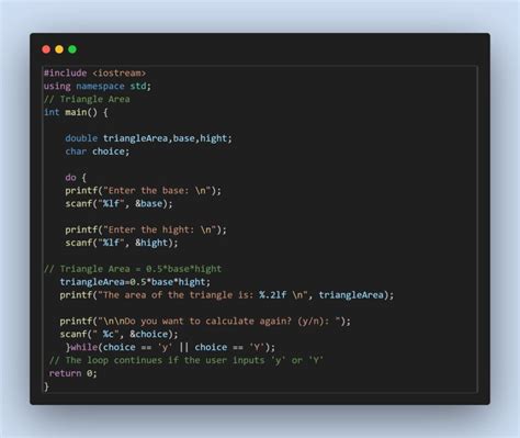 ‪abdallh Rafat‬‏ On Linkedin This Program Calculates The Area Of A