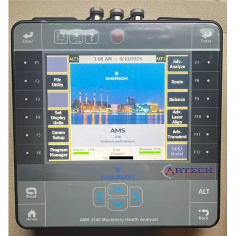 Used Emerson Ams 2140 Machinery Health Analyzer Vibration Data And Analysis