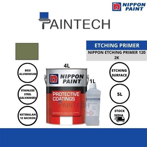 100genuine Nippon 2k Etching Primer 120 Olive Green 5l Primer 100genuine Nippon 2k Etching Primer 120 Olive Green 5l Primer