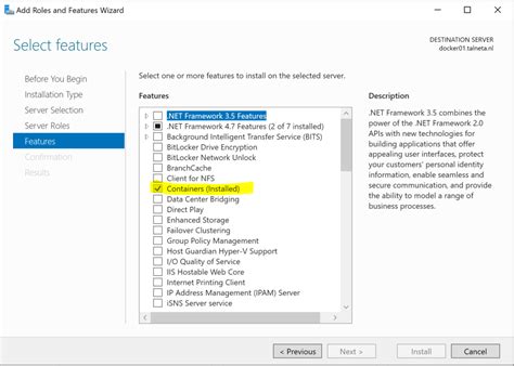 Docker Linux Container Running On Windows Server 2019 Winserv Docker Containers Cloud And