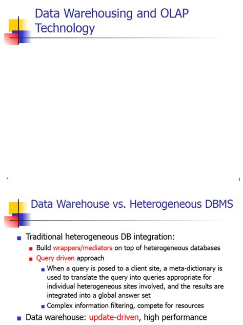 Data Warehouse Pdf Data Warehouse Databases