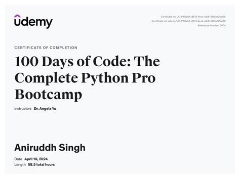 python codingskills udemygraduate aniruddh singh
