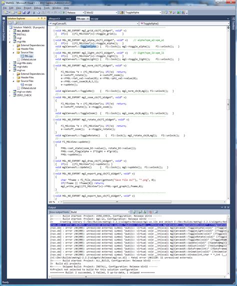 C Lnk2019 Lnk2001 Errors Why Would A Library Provide A Cpp File