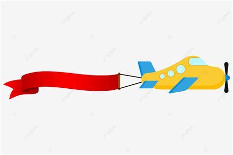 빨간색 배너를 당기는 귀여운 비행기 벡터 비행기 당기는 배너 Png 일러스트 및 벡터 에 대한 무료 다운로드 Pngtree