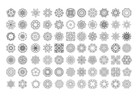 Premium Vector Circular Geometric Pattern Vintage Decorative Elements Hand Drawn Background