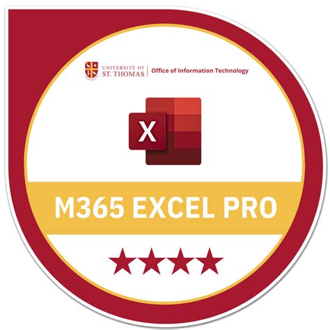 Microsoft 365 Excel Pro Credly